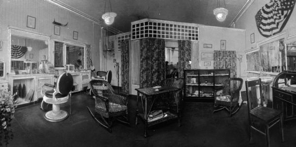 Beauty Parlor Interior | Photograph | Wisconsin Historical Society