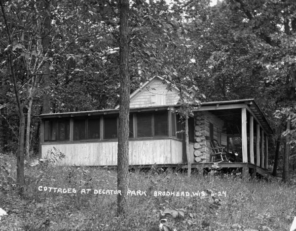 Cottages at Decatur Park | Photograph | Wisconsin Historical Society