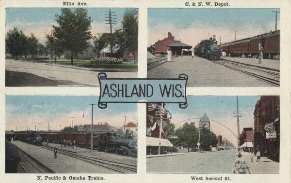 Views of Ashland | Postcard | Wisconsin Historical Society