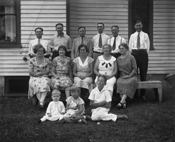 Krueger Family and Friends | Photograph | Wisconsin Historical Society