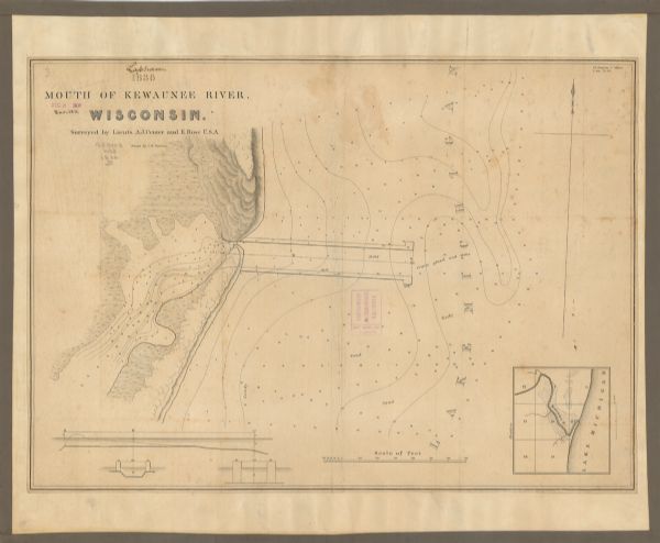 Survey Mouth of Kewaunee River, Wisconsin | Map or Atlas | Wisconsin ...