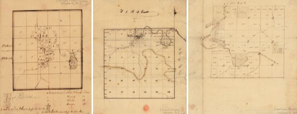 Map of Darlington and Gratiot Townships, Lafayette County, Wisconsin ...