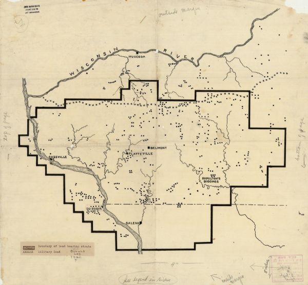 Lead Region of Wisconsin | Map or Atlas | Wisconsin Historical Society