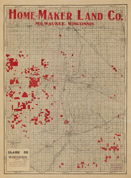 Clark County, Wisconsin | Map or Atlas | Wisconsin Historical Society