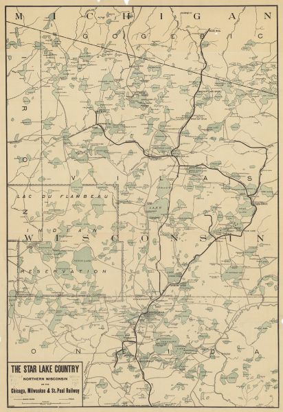 Star Lake Country, Northern Wisconsin | Map or Atlas | Wisconsin ...