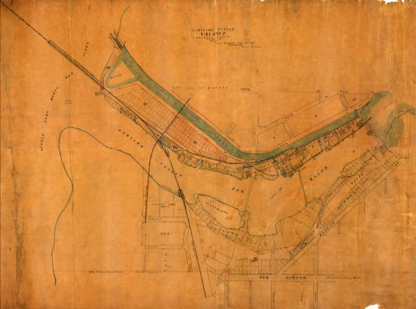 Northern Outlet Menasha Meander Lines | Map or Atlas | Wisconsin ...