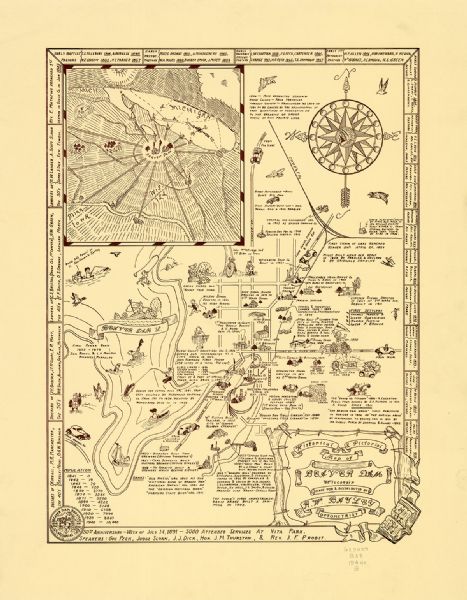 Historical & Pictorial Map of Beaver Dam, Wisconsin | Map or Atlas ...