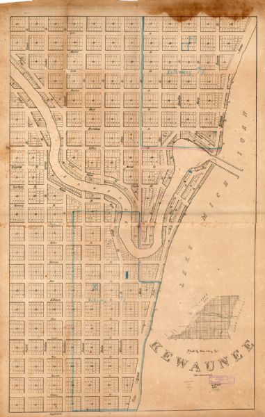 Kewaunee, Wisconsin Territory | Map or Atlas | Wisconsin Historical Society