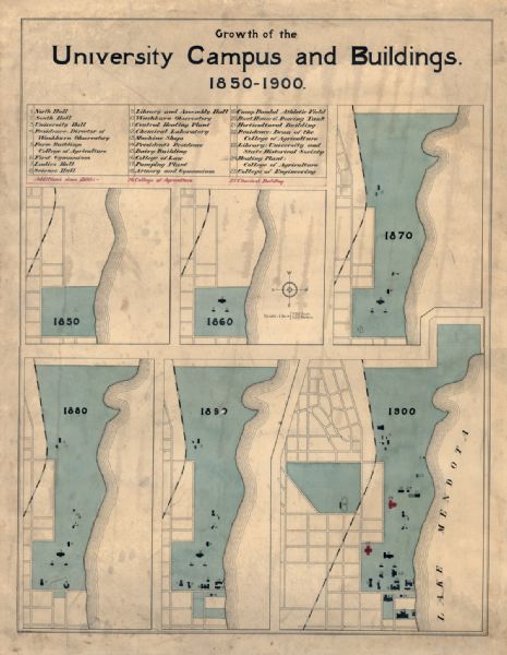 Growth of the University Campus and Buildings | Map or Atlas ...