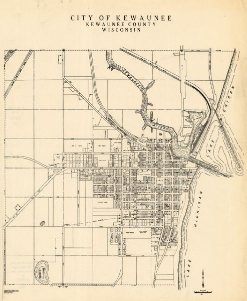 City of Kewaunee, Kewaunee County, Wisconsin | Map or Atlas | Wisconsin ...