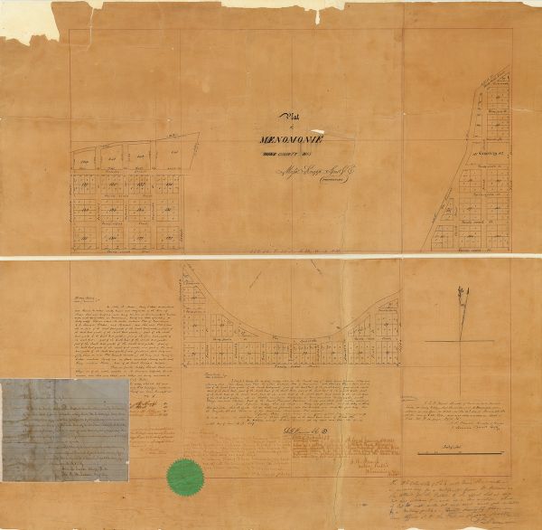 Plat of Menomonie, Dunn County, Wisconsin | Map or Atlas | Wisconsin ...
