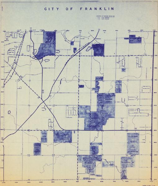 City of Franklin, [Wis.] | Map or Atlas | Wisconsin Historical Society