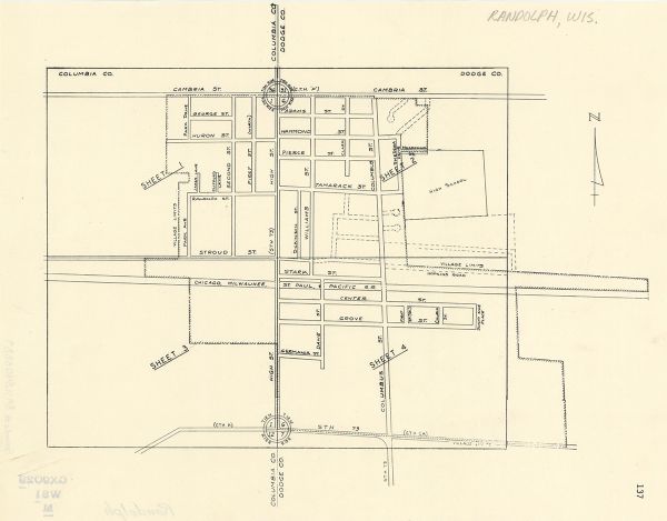 Map of the village of Randolph, Wisconsin | Map or Atlas | Wisconsin ...