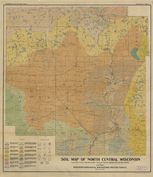 Soil Map of North Central Wisconsin : Clark, Wood, Portage, Marathon ...