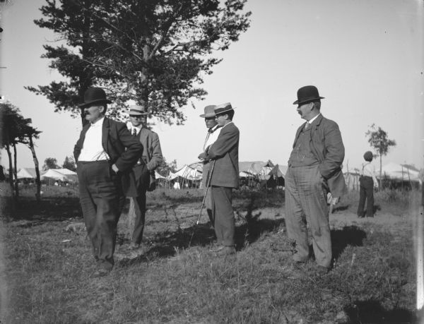 Men in a Field | Photograph | Wisconsin Historical Society