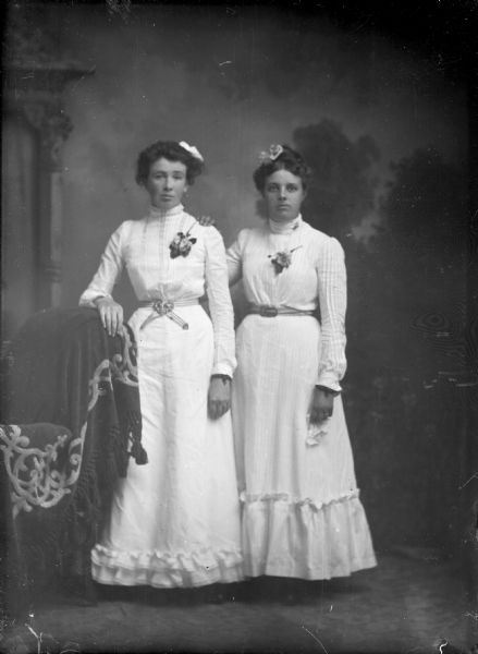 Studio Portrait of Two European American Women | Photograph | Wisconsin ...