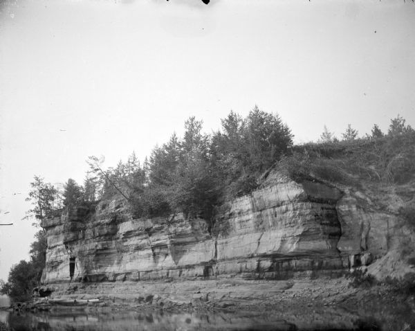 Bluff along the Black River | Photograph | Wisconsin Historical Society