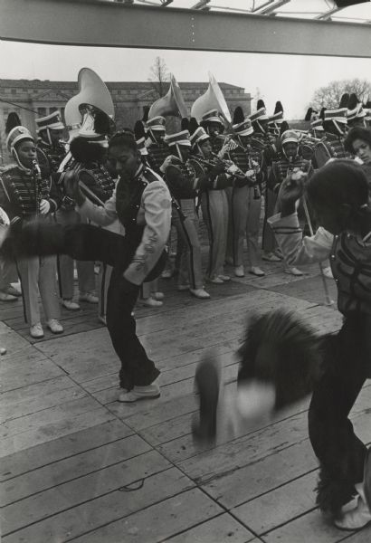 Band Members Dancing | Photograph | Wisconsin Historical Society