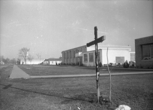 Burned Cross | Photograph | Wisconsin Historical Society
