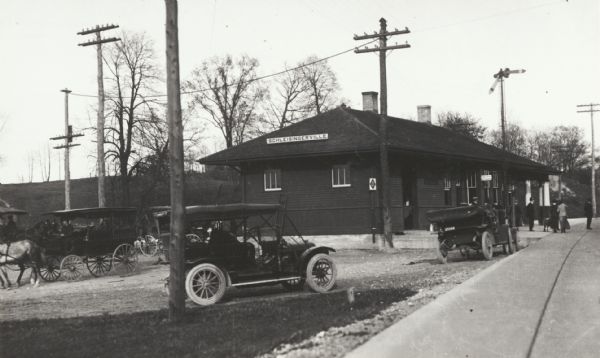 Railroad Depot | Photograph | Wisconsin Historical Society