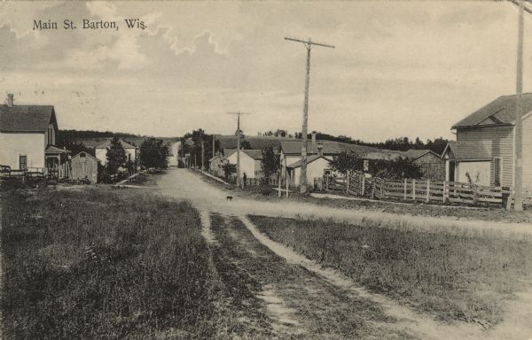 Main Street | Postcard | Wisconsin Historical Society