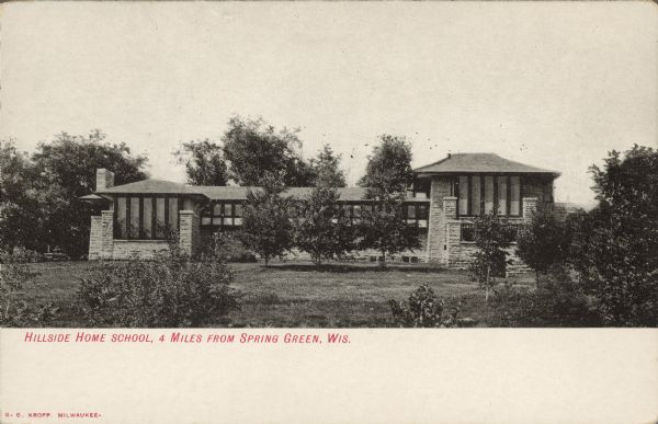 Hillside Home School | Postcard | Wisconsin Historical Society