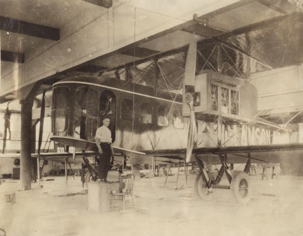 Lawson Air Liner Inside Building | Photograph | Wisconsin Historical ...