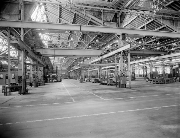 Interior of Gisholt Factory | Photograph | Wisconsin Historical Society