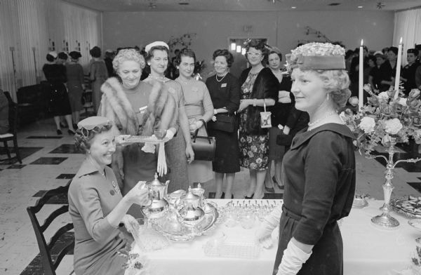 Truax Wives Entertain | Photograph | Wisconsin Historical Society