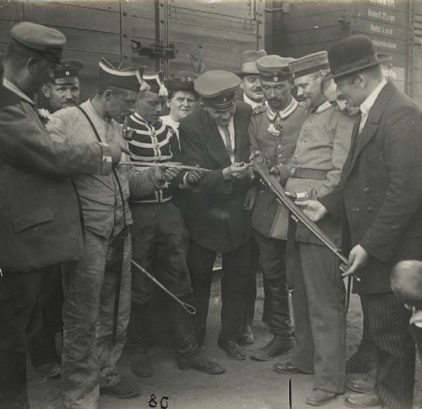 Display of Captured Weapons | Photograph | Wisconsin Historical Society