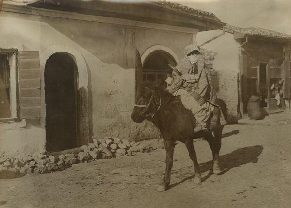 Street Scene in Skutari | Photograph | Wisconsin Historical Society