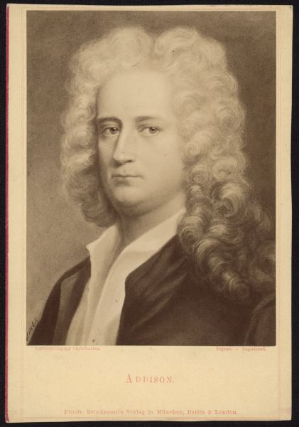 Joseph Addison | Photograph | Wisconsin Historical Society