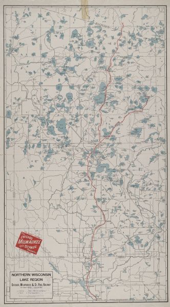 Northern Wisconsin Lake Region | Map or Atlas | Wisconsin Historical ...