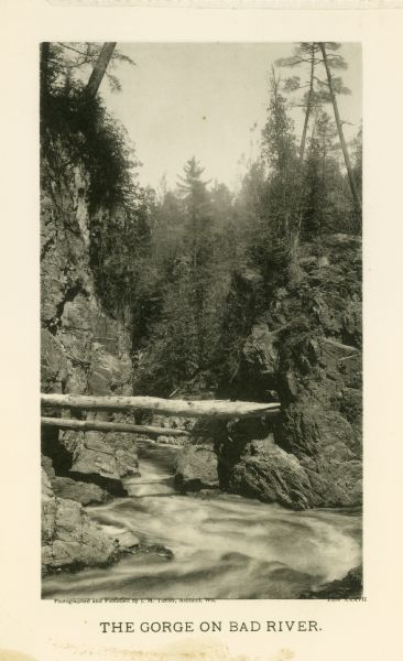 The Gorge on Bad River | Photograph | Wisconsin Historical Society