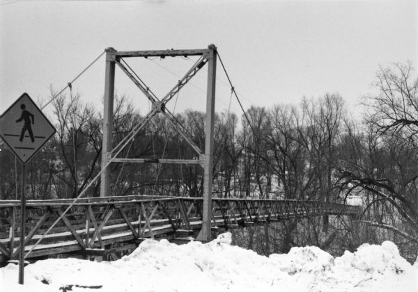 Boyd Park Pedestrian Bridge | Photograph | Wisconsin Historical Society