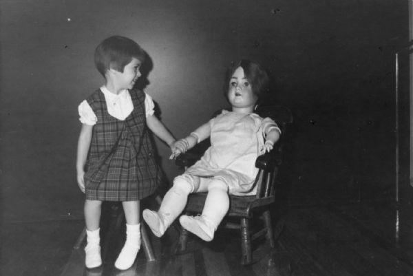 Child with Doll | Photograph | Wisconsin Historical Society