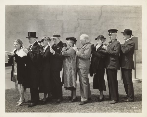 Stars sign MGM contracts | Photograph | Wisconsin Historical Society