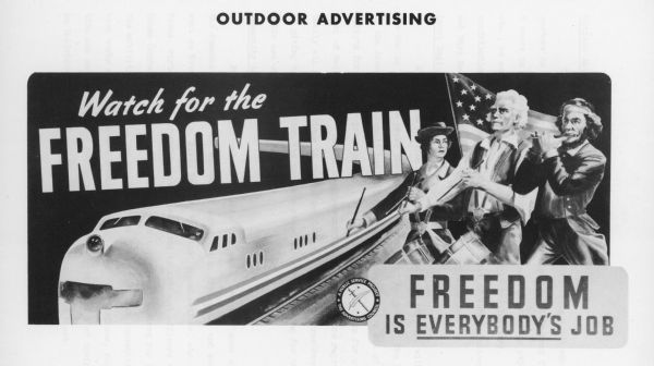 Freedom Train Advertisement | Manuscript | Wisconsin Historical Society